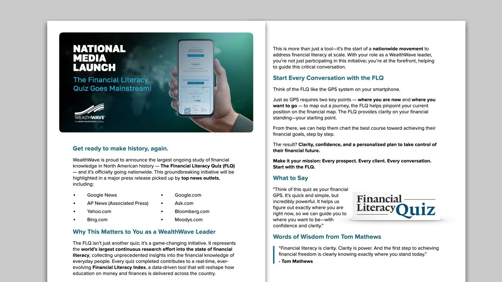 WealthWave, The Money Milestones Company – Financial Literacy and ...